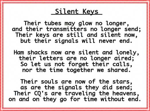 SILENT KEYS – Border City Radio Club (BCRC)